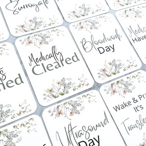 Surrogate IVF Milestone Cards // Surrogate IVF Care Gift // Surrogate ...