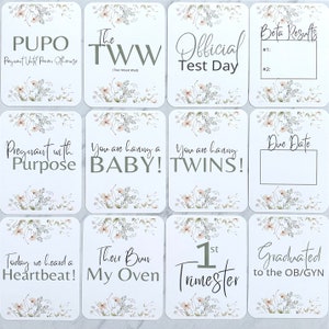 Surrogate IVF Milestone Cards // Surrogate IVF Care Gift // Surrogate ...