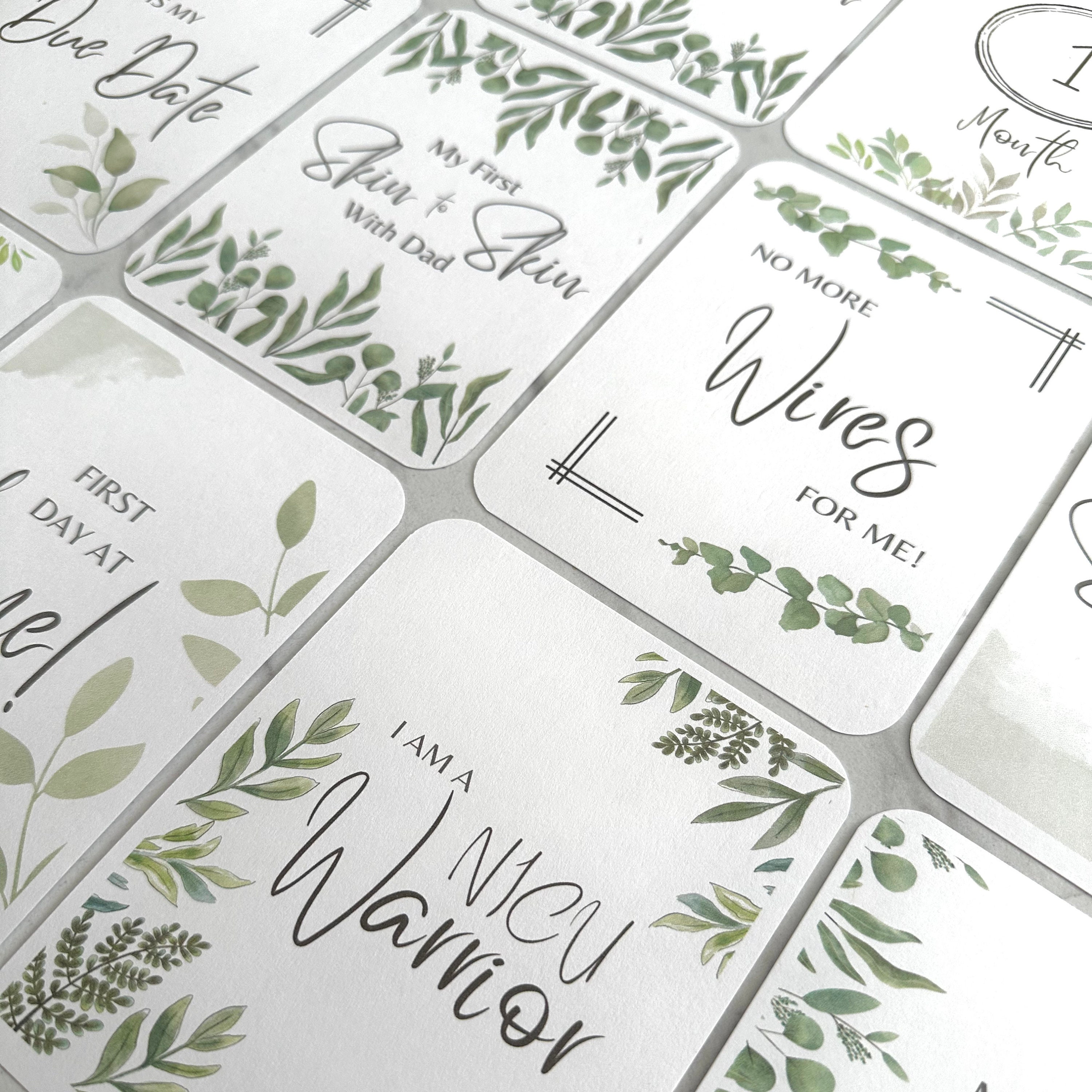 NICU Baby Milestone Cards // Preemie NICU Baby Milestone Cards ...