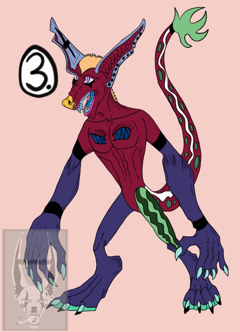 Monster Anthro Adoptables Etsy