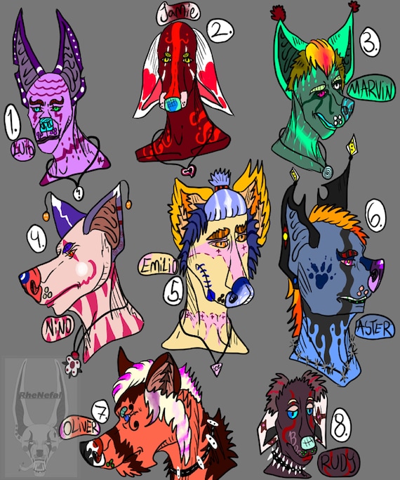 Adoptable Furries Characters - Etsy