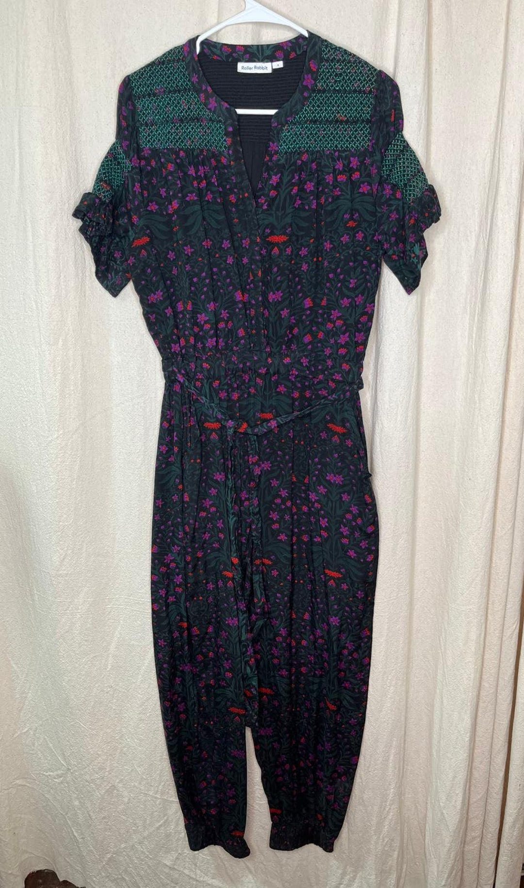 Roller Rabbit Dark Floral Rhone Niana Helen Sweet Magnolias Ruffle ...