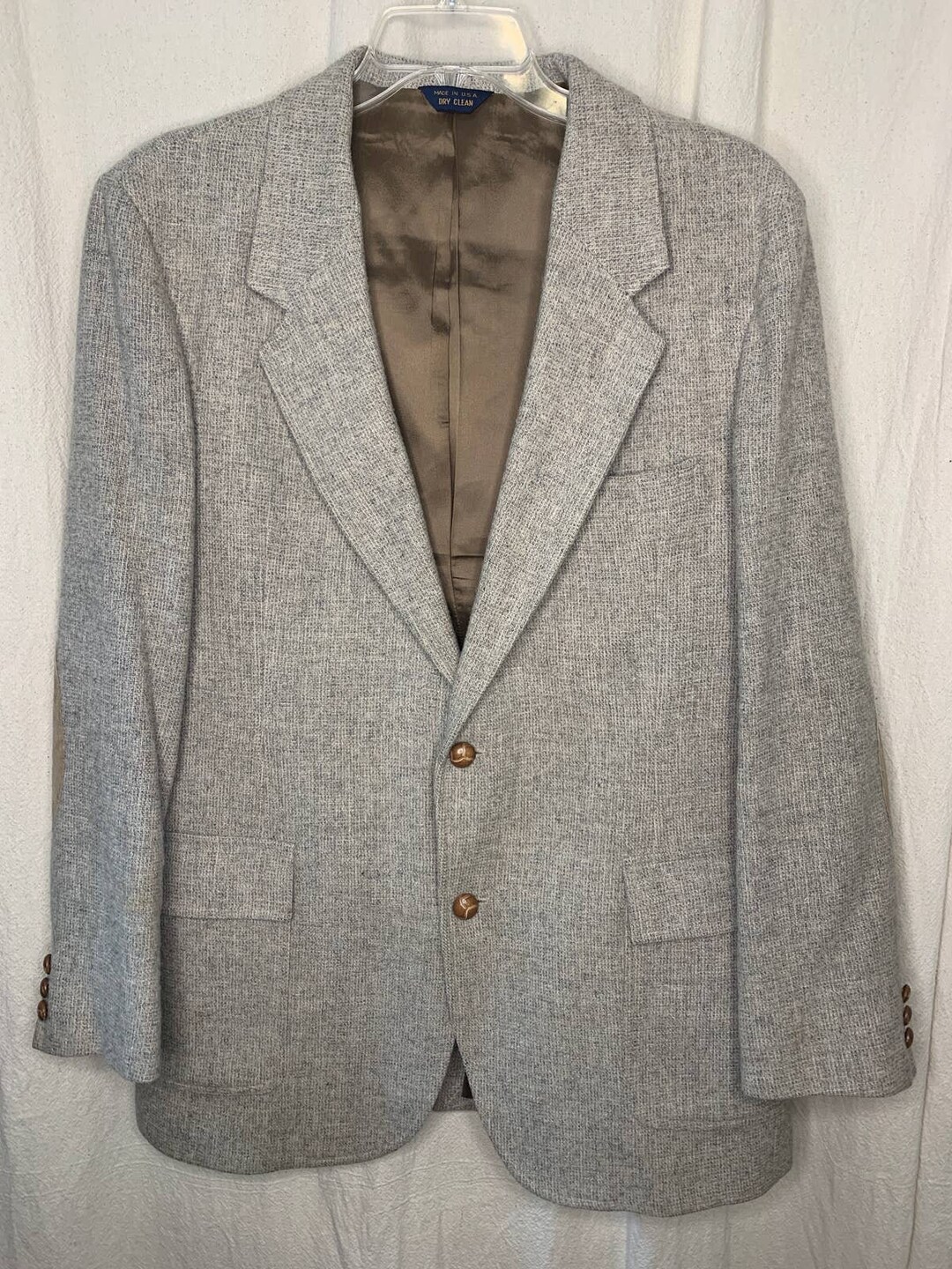 Vintage 1990s Pendleton Wool Herringbone Tweed Academia Grandpa Blazer ...