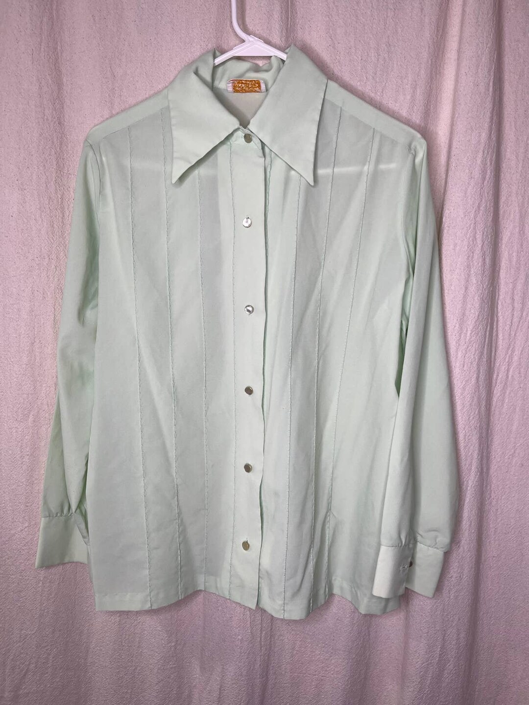 Vintage 1970s Lee Mar Pageant Mint Green Disco Saturday Night Fever ...