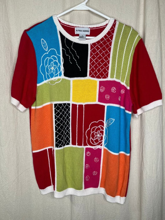 Vintage 90s rainbow patchwork - Gem