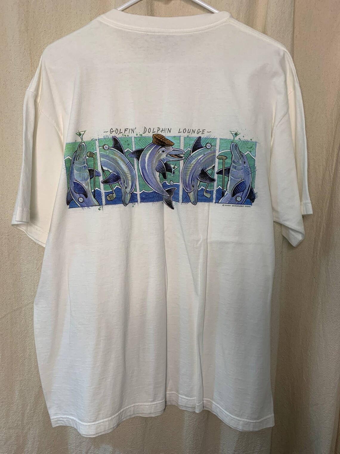 Vintage 2000s Golfin' Dolphin Lounge Sport Preppy Ocean - Etsy