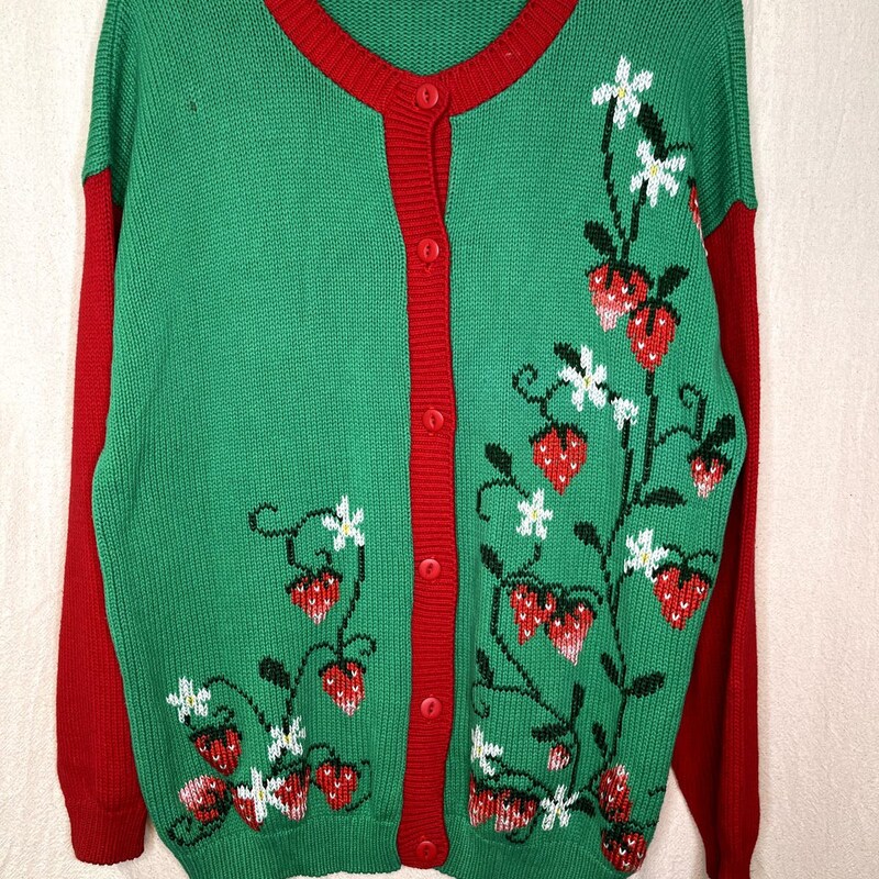 Strawberry Cardigan - Etsy