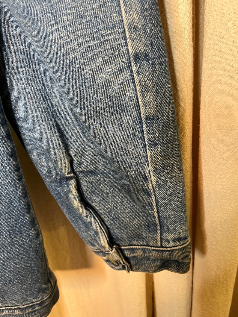 Vintage 1980s Pointer Workwear Blanket Lined Distressed Denim Chore Jacket M - Etsy