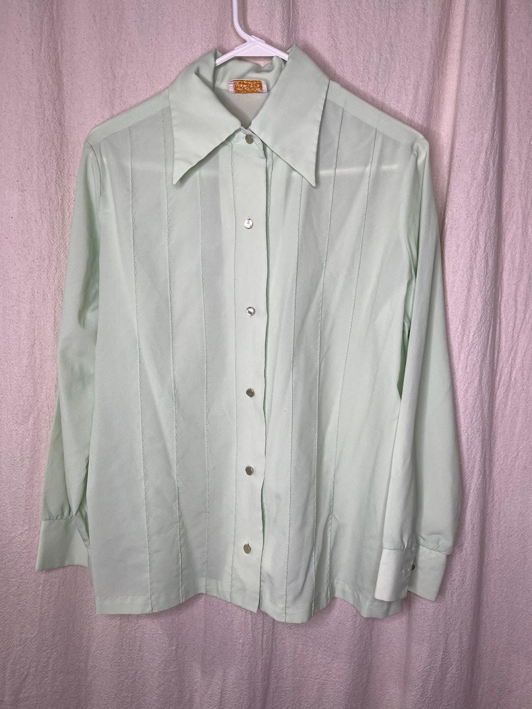 1970s Lee Mar Pageant Mint Green Disco Saturday Night Fever Dagger ...