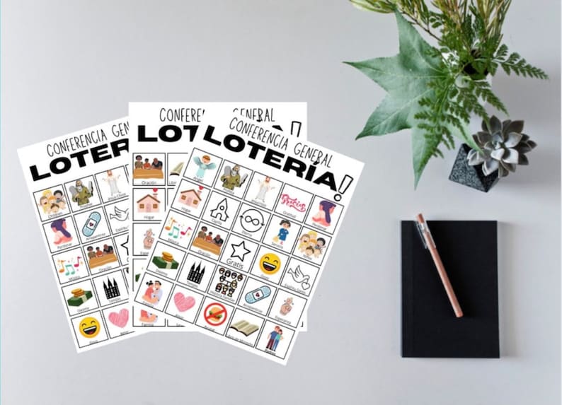 General Conference Bingo in SPANISH! / SUD Conferencia Loteria ...