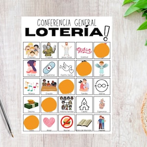 General Conference Bingo in SPANISH! / SUD Conferencia Loteria ...