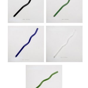Wavy Colorful Glass Straw, Reusable Nordic Table Decor, Tea/coffee ...