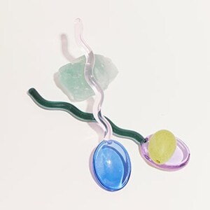 Wavy Colorful Glass Spoon, Reusable Dessert Table Decor, Modern ...