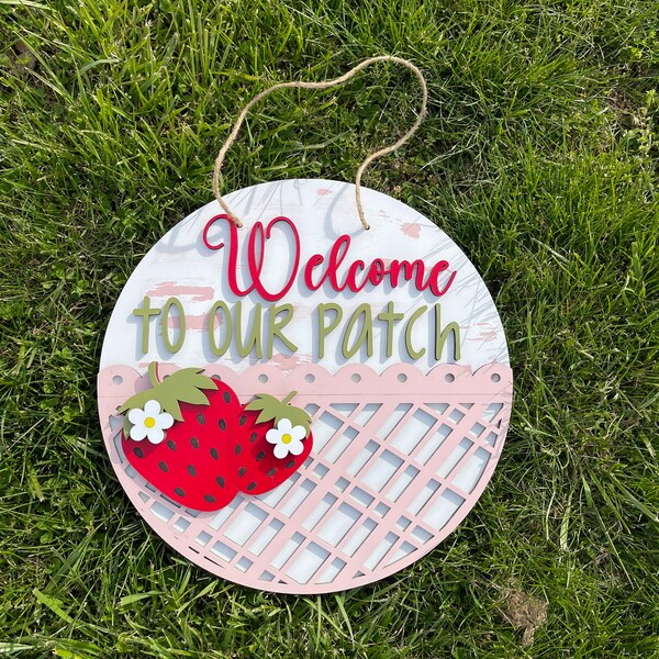 Strawberry Sign - Etsy