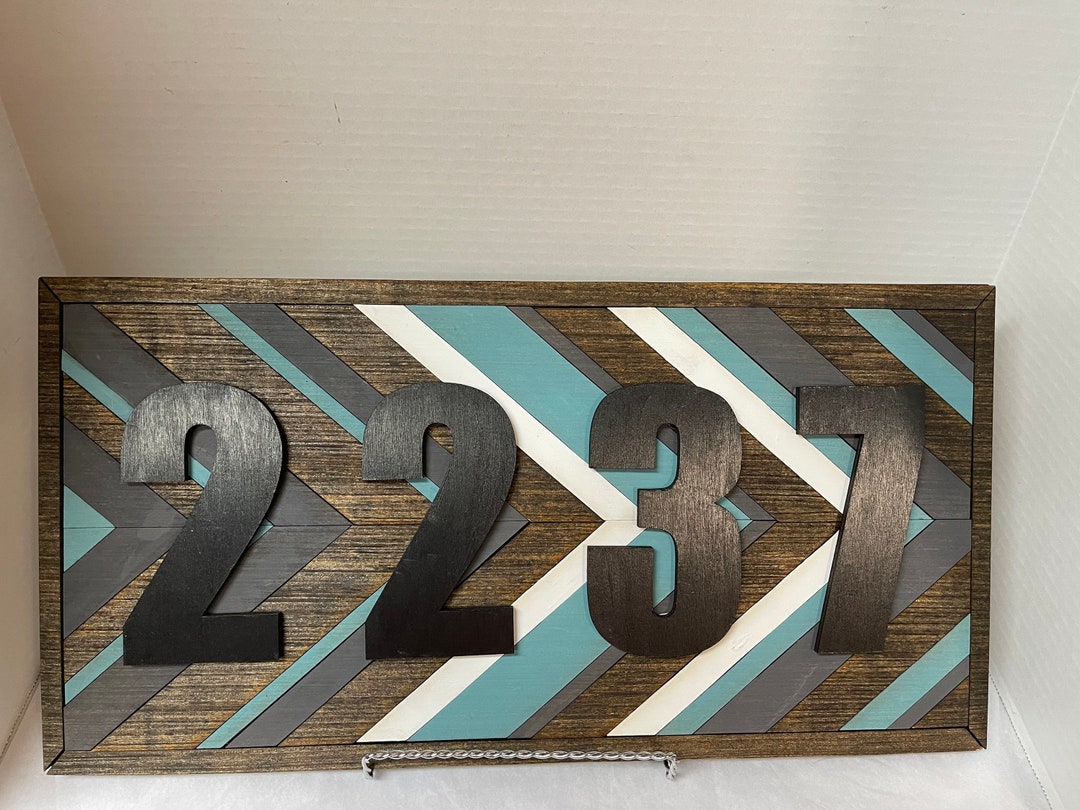 Barn Quilt Address Sign Barn Quilt Sign Porch Decor - Etsy