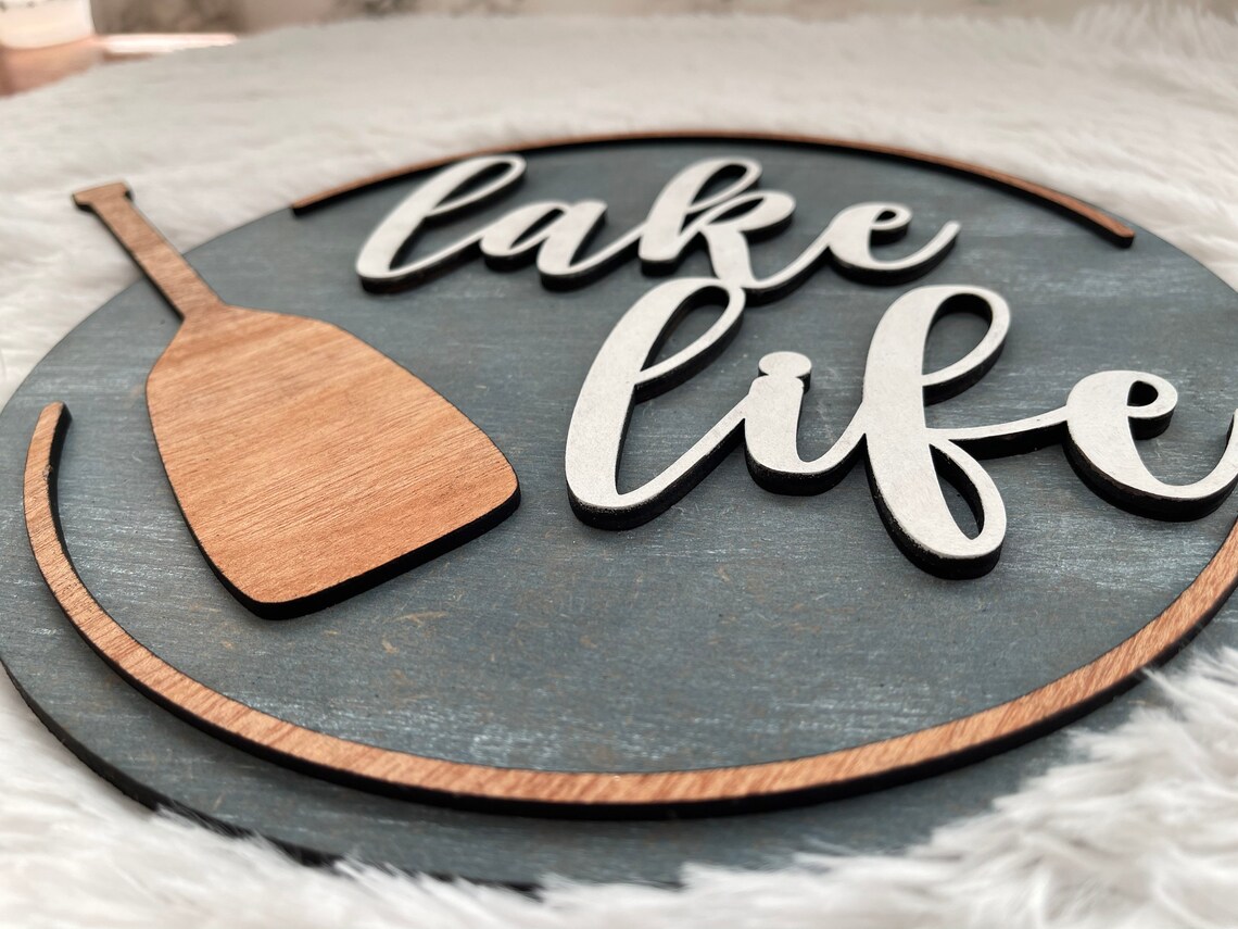 Lake Life Signsummer Decorlake Life Door Hangerlake Life - Etsy