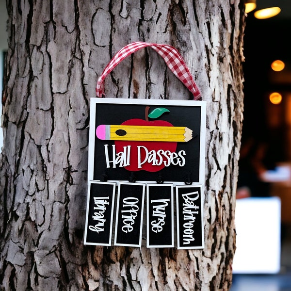 Hall Pass Hanger - Etsy