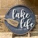 Lake Life Sign,summer Decor,lake Life Door Hanger,lake Life Wall Art ...