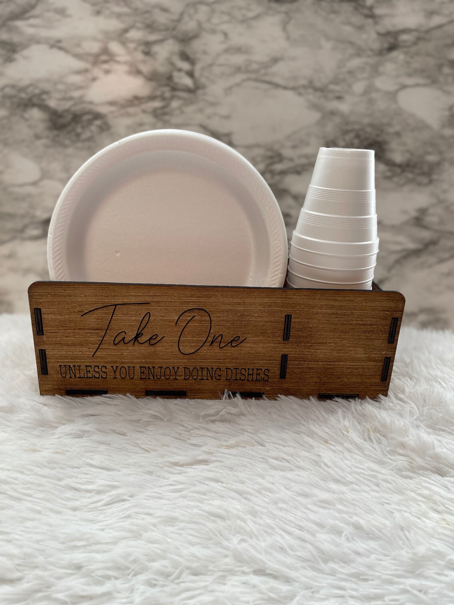 Paper Plate and Cup Holder Paper Plate Caddy Picnic Decor - Etsy