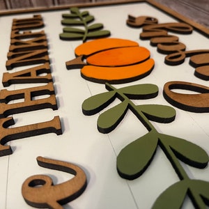 Be Thankful Always Farmhouse Wood Sign Layered Wood Sign Fall Farmhouse ...