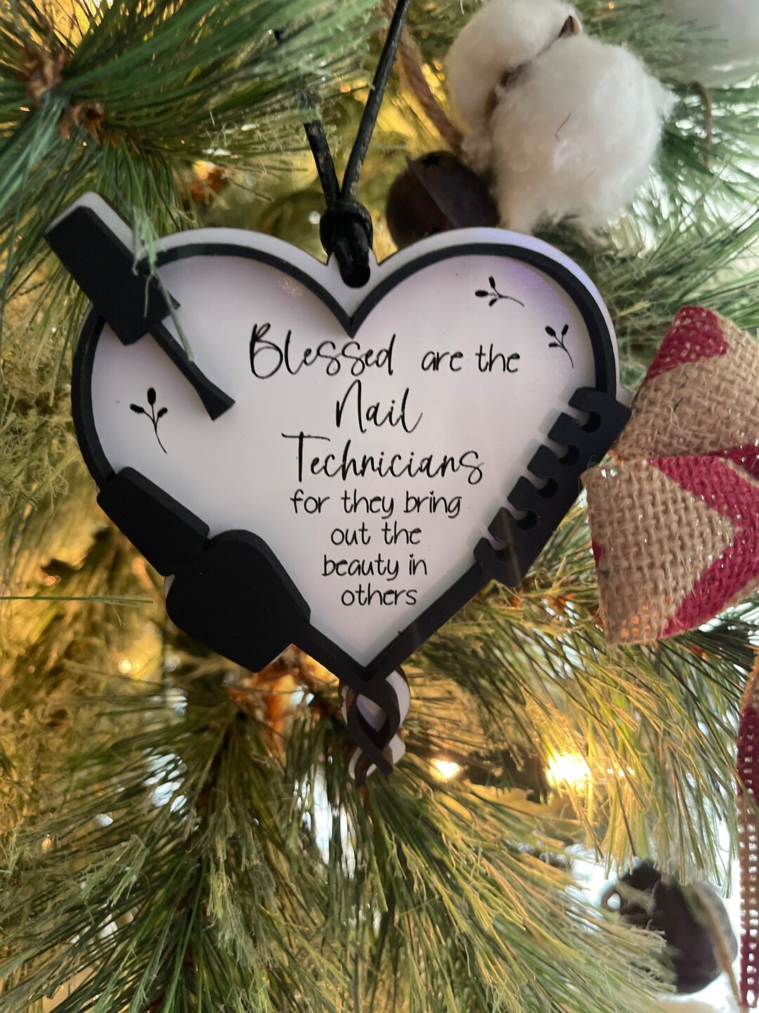 Nail Technician Ornaments,nail Technician Christmas Ornament, Nail ...