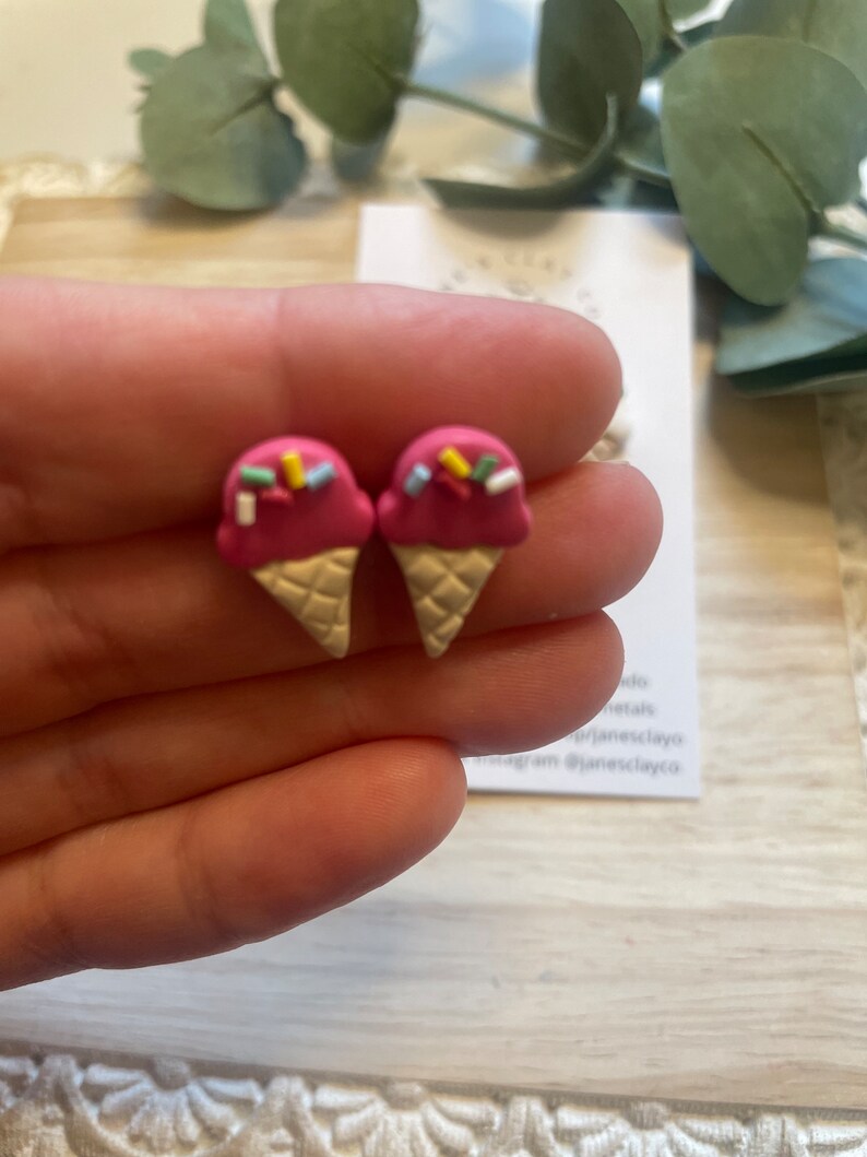 Ice Cream Cone Studs or Build Your Own Stud 2 Pack - Etsy