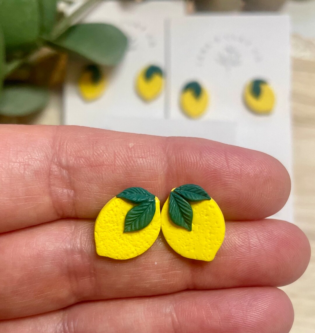 Lemon Studs OR Build Your Own 2-pack - Etsy
