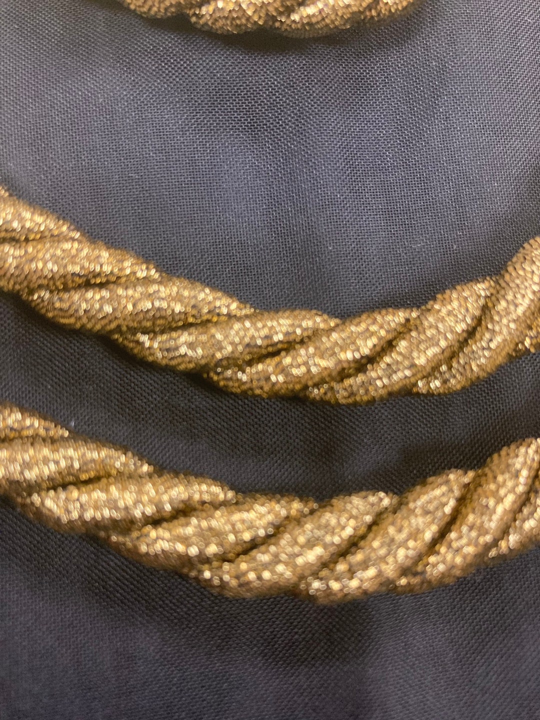 10’ Italian Antique Gold Rope With Tassels - Etsy