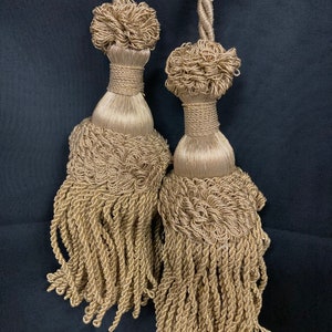 10’ Italian Old Gold Rope With Tassels - Etsy