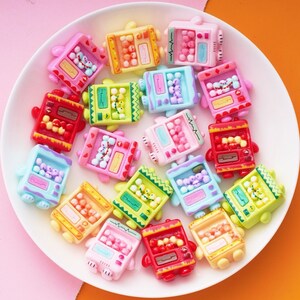Mini Cute Vending Machine Resin Decoration Crafts Flatback Cabochon ...