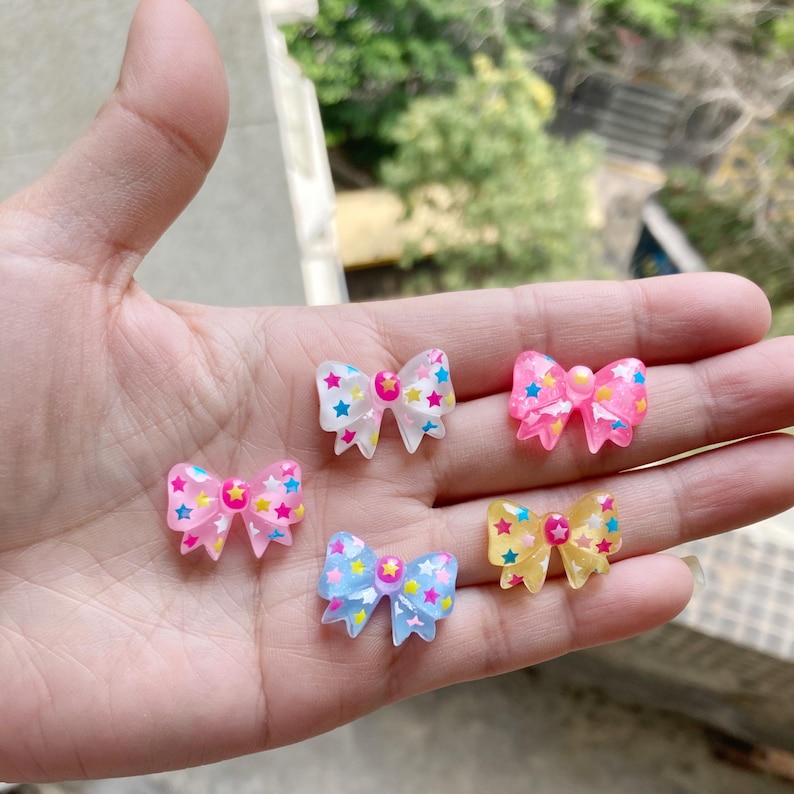 New Mixed Lovely Bow Flat Back Resin Scrapbooking DIY Jewelry Craft ...