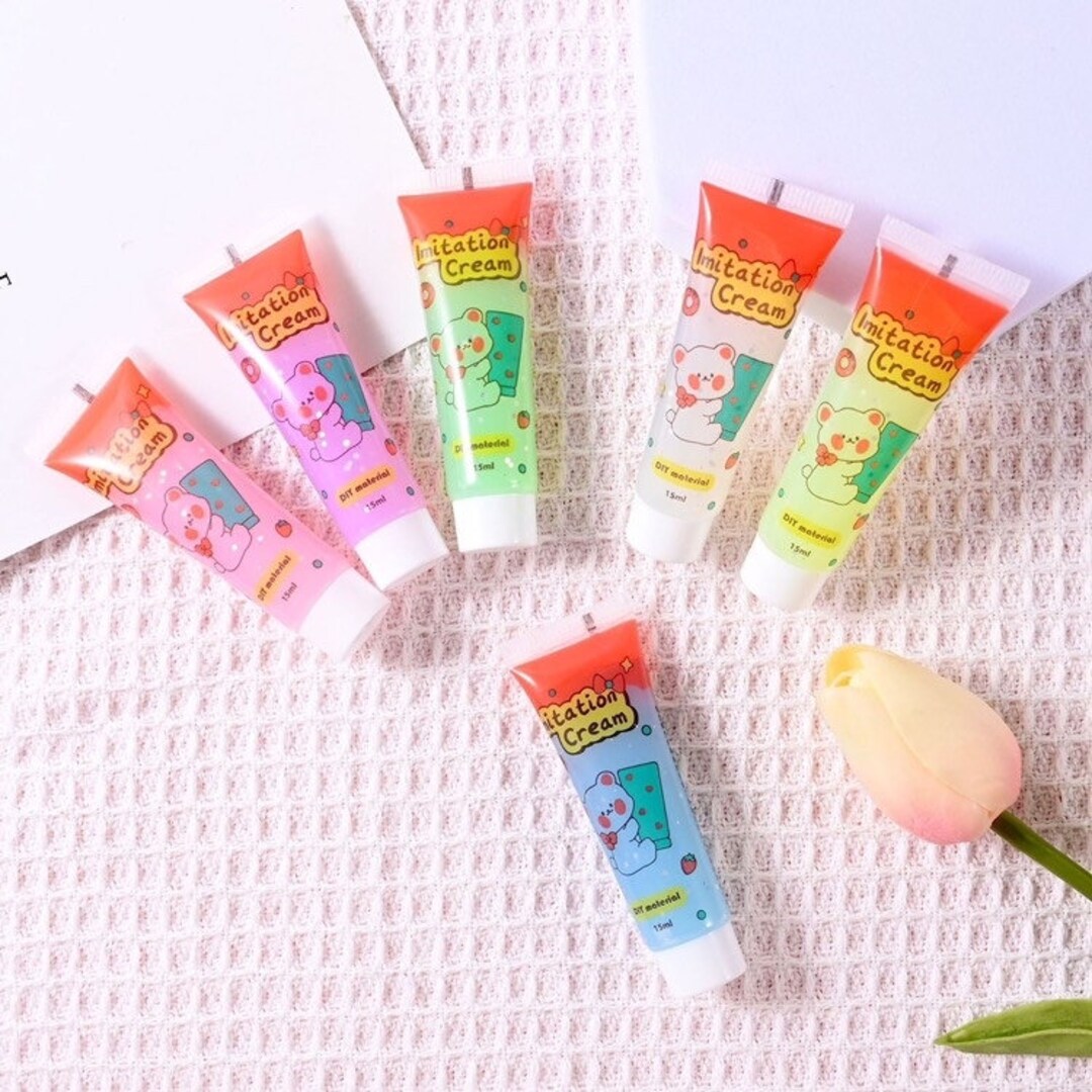 6 Color Transparent Crystal Resin Diy Fake Whipped Cream Clay ...