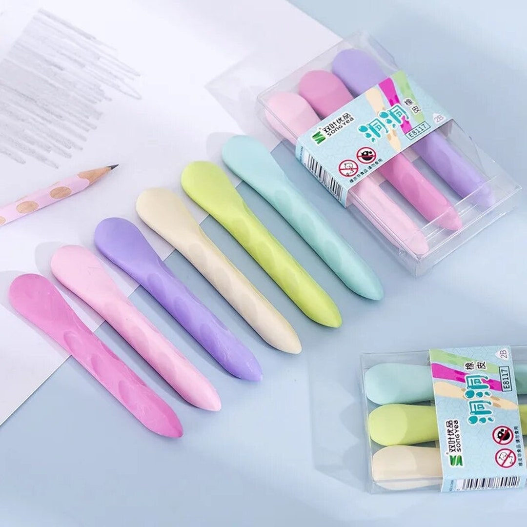3pcs/box Hole Eraser for Primary School Students No Dregs No Crumbs ...