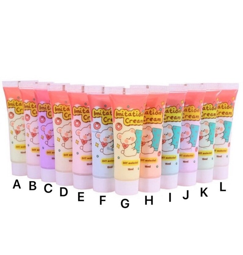 12 Color Macaron Resin Diy Fake Whipped Cream Clay Simulation - Etsy