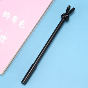 Cute Rabbit Bunny Ballpoint Pen Gel Pens Kawaii School Supplies ...