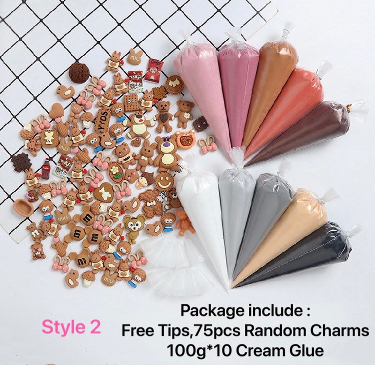 Silicone Whipped Deco Cream Simulation Cream Glue Gel DIY Kit - Etsy UK