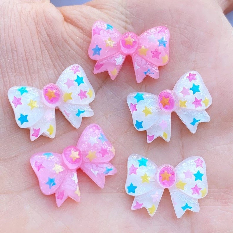 New Mixed Lovely Bow Flat Back Resin Scrapbooking DIY Jewelry Craft ...