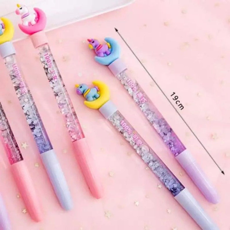 Kawaii Cute Unicorn Ballpoint Pen Gel Pens Kawaii School Supplies ...