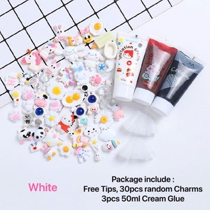 Silcone Whipped Deco Cream Simulation Cream Glue Gel DIY Kit Set With ...
