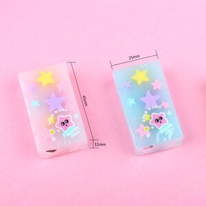6 Pack Cartoon Star Eraser Children's Candy Color Erasers Students ...