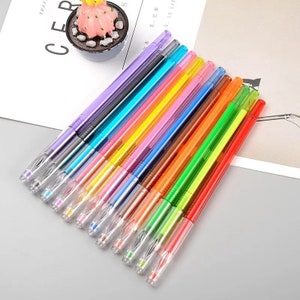 Kawaii Cute Gel Pen Set 0.5mm Ink Color 12pcs Gen Pens for Kids Art DIY ...