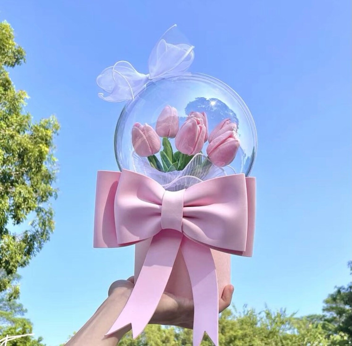 Tulips Bobo Ball DIY Kit Set Bobo Ball Bouquet Flower - Etsy