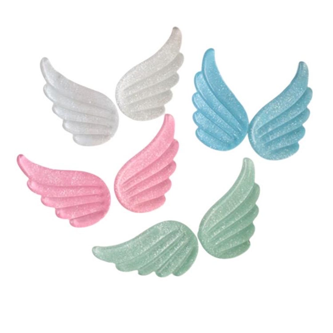 Cute Cartoon Angel Wings Flat Back Planar Resin DIY Headwear Earring ...