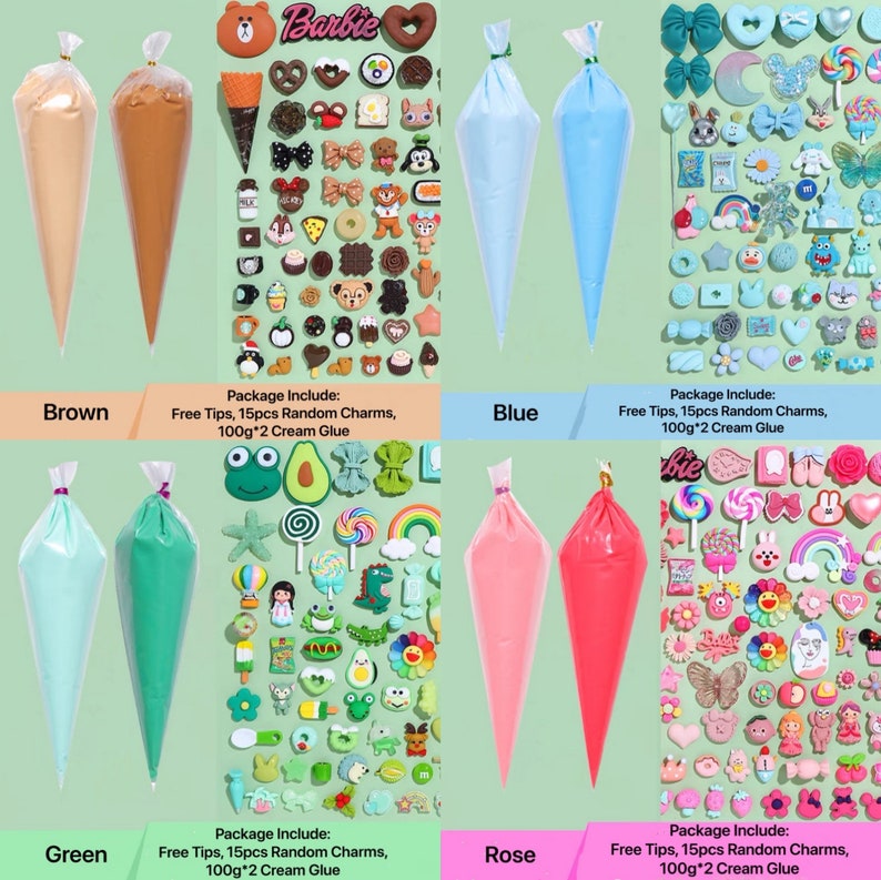 Silcone Whipped Deco Cream Simulation Cream Glue Gel DIY Kit - Etsy