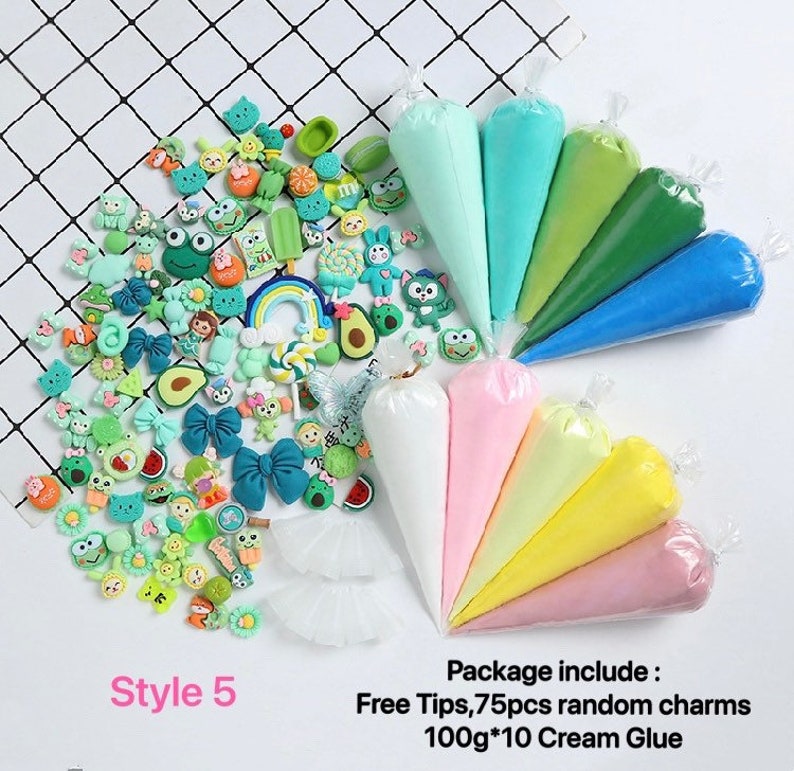 Silicone Whipped Deco Cream Simulation Cream Glue Gel DIY Kit - Etsy ...