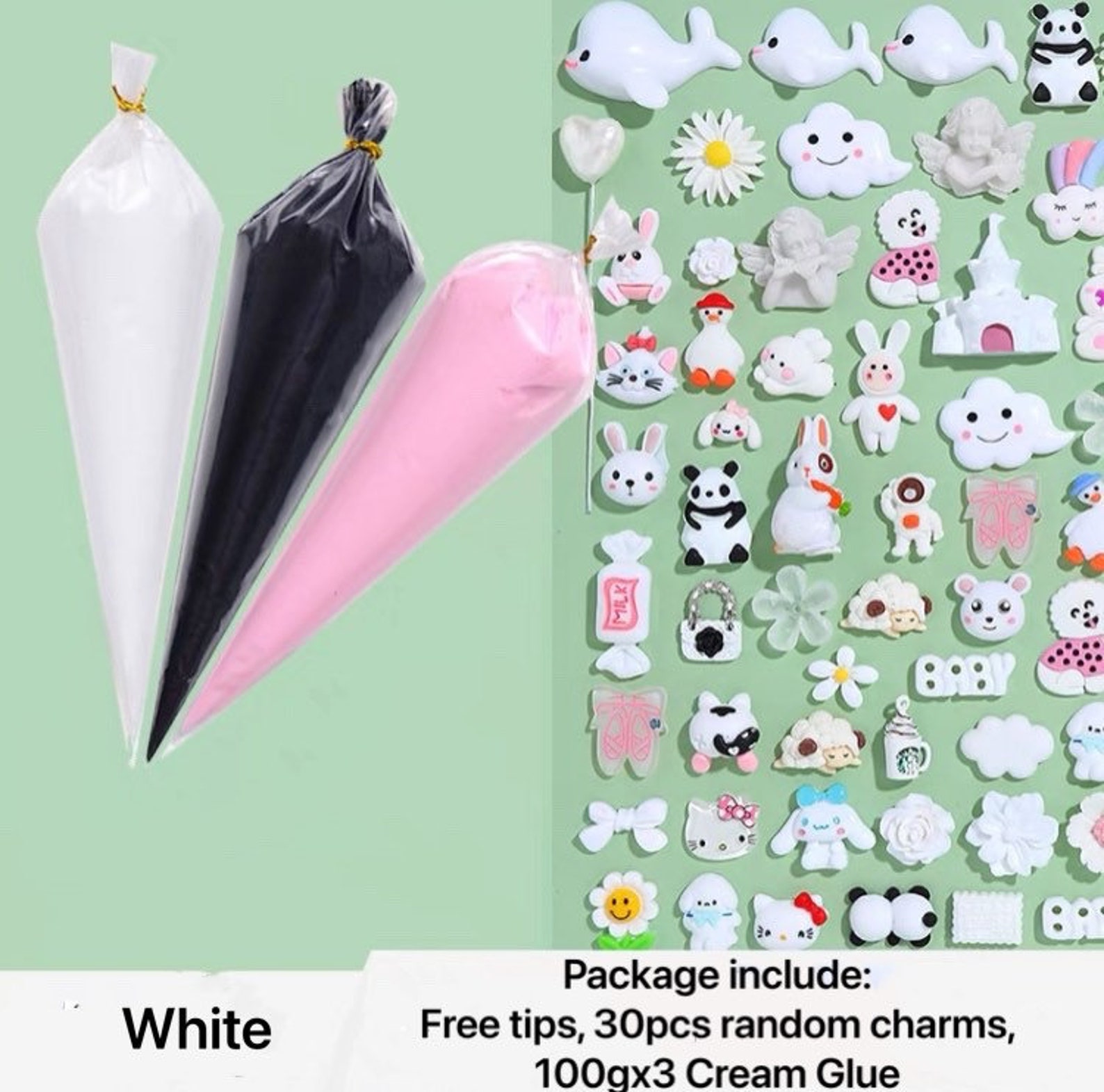 Silcone Whipped Deco Cream Simulation Cream Glue Gel DIY Kit - Etsy