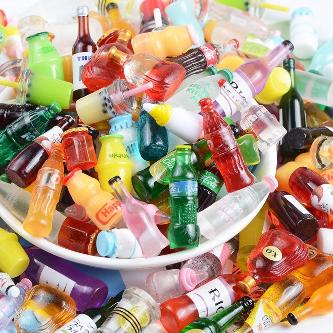 Mix Resin Simulation Bottle DIY Craft Scrapbook Cabochons for Bows ...