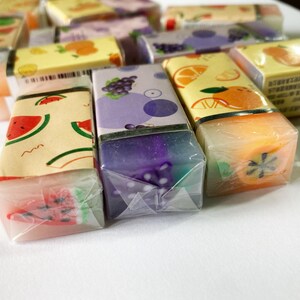 6 Pack Random Cartoon Creative Fruit Eraser Pupils Exam Pencil Eraser ...