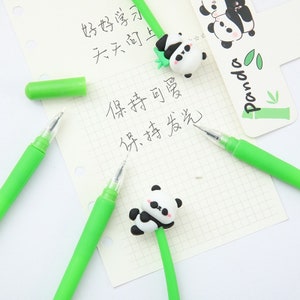 1pc Cute Fun Panda Animals Gel Pens for Writing Soft Signature Pen ...