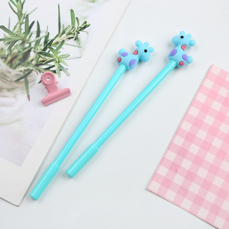 1 Set 4 Pcs Kawaii Deer Ballpoint Pen Gel Pens Kawaii School Supplies ...